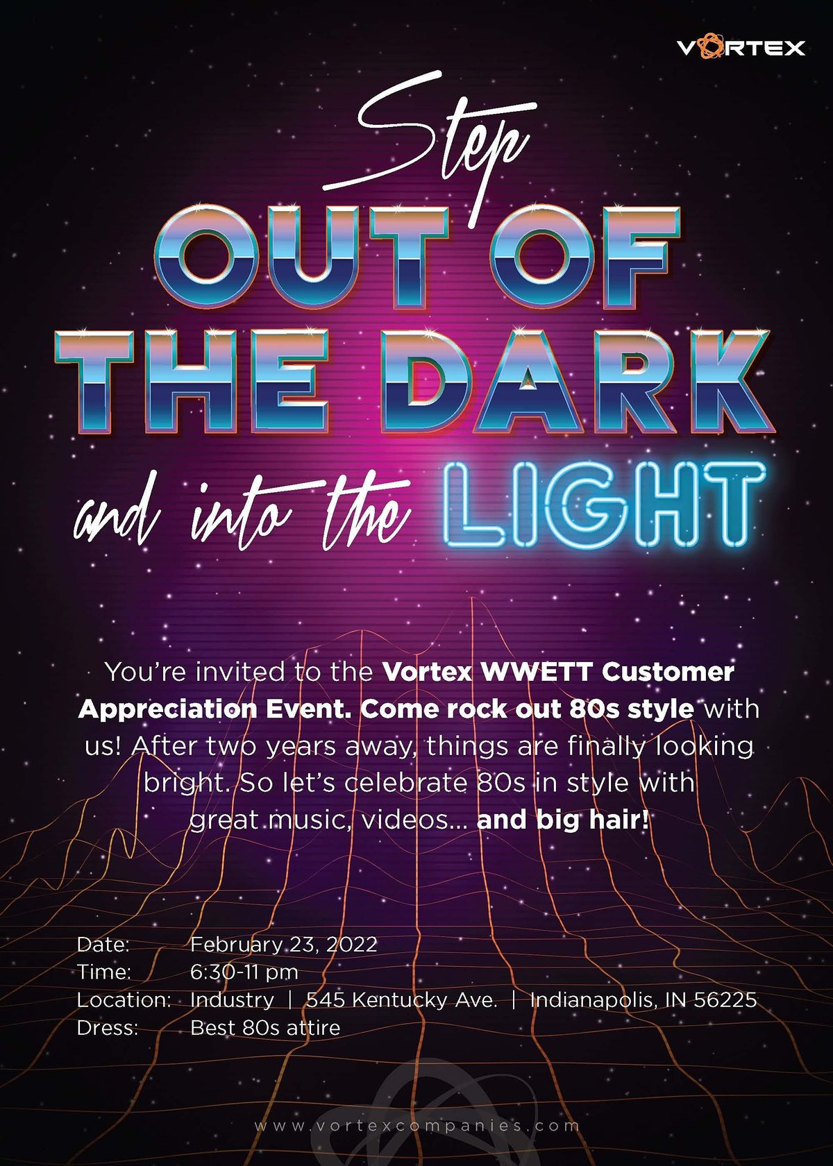 VORTEX WWETT 2022 CUSTOMER EVENT, INDUSTRY, Indianapolis, 23 February 2022