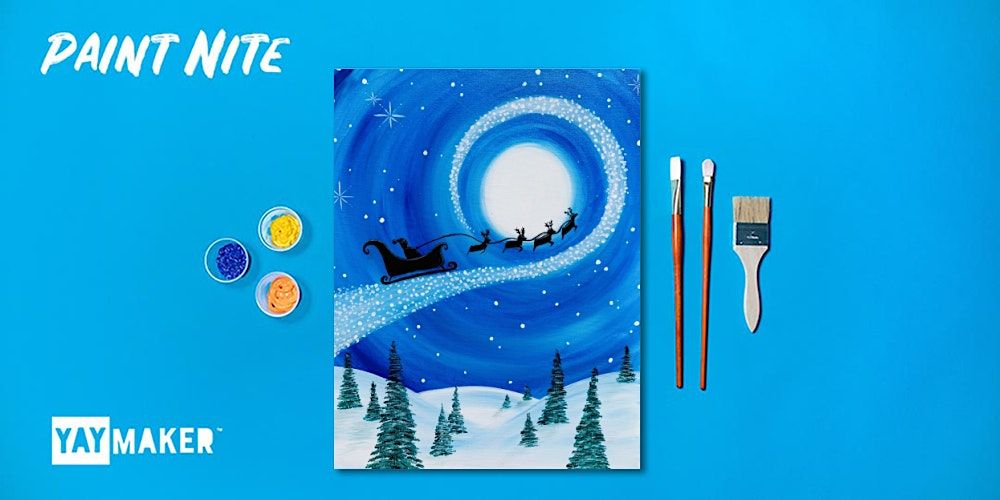 Virtual: Paint Nite: Sleigh Flight, Virtual Venue Philadelphia, 23 ...
