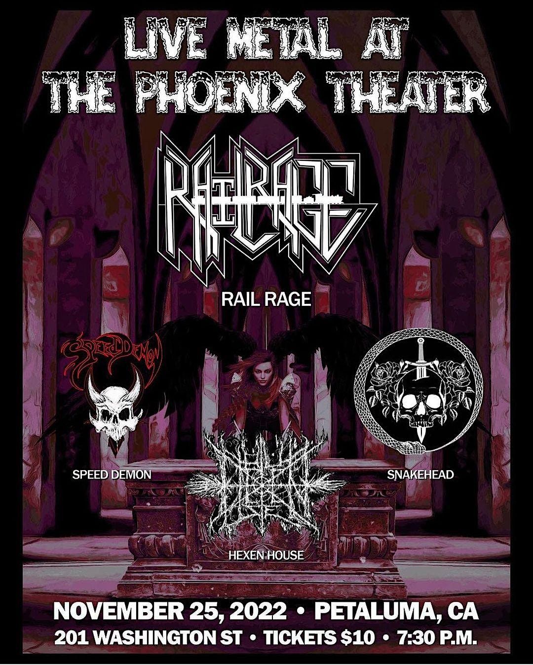 Rail Rage, Snake Head, Speed Demon, Hexen House, The Phoenix Theater ...