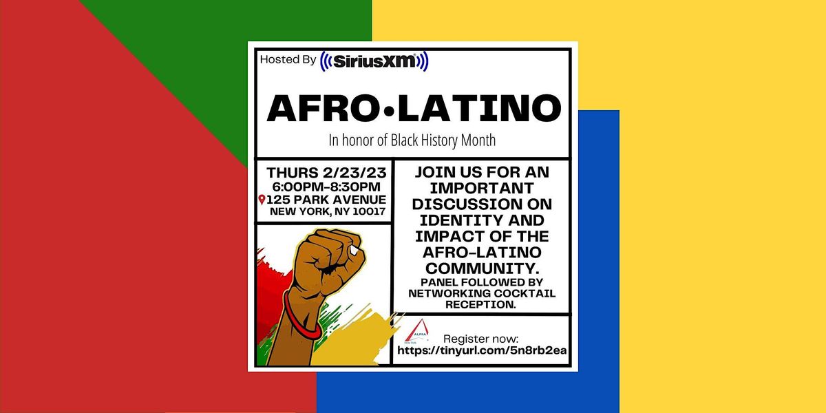 AFRO LATINO IDENTITY AND IMPACT, SiriusXM, New York, 23 February 2023