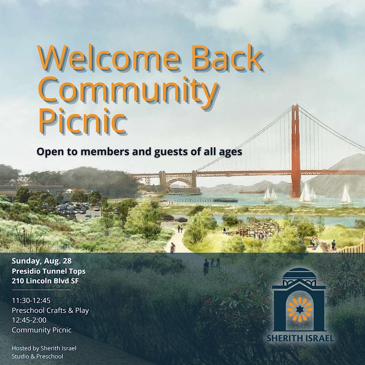 Welcome Back Picnic, Presidio Tunnel Tops, San Francisco, 28 August 2022