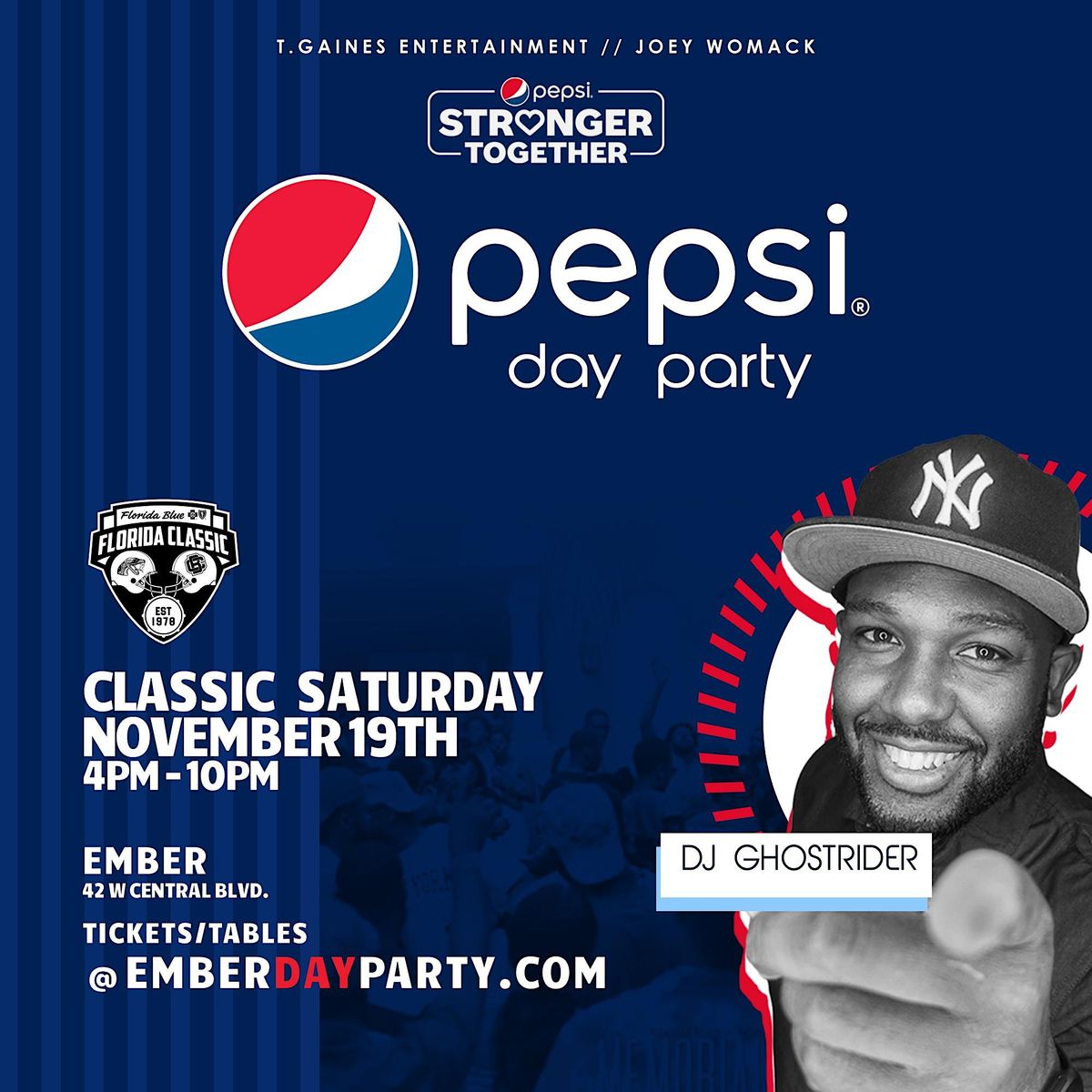 Pepsi Classic Day Party Powered By Doritos Solid Black, Ember, Orlando ...