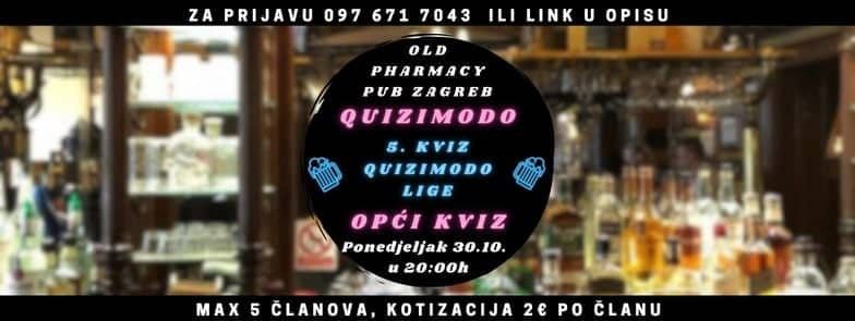 13. Quizimodo u Old Pharmacy Pubu, Old Pharmacy Pub Zagreb, 30 October 2023