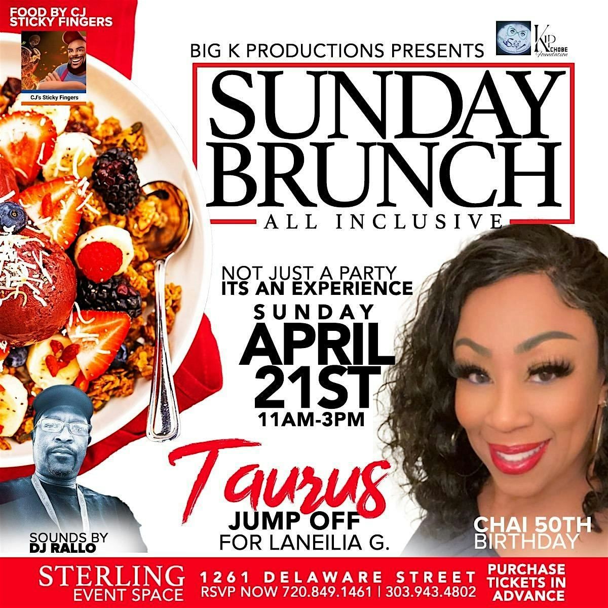 ALL INCLUSIVE R&B BRUNCH, Sterling Event Space, Denver, 21 April 2024