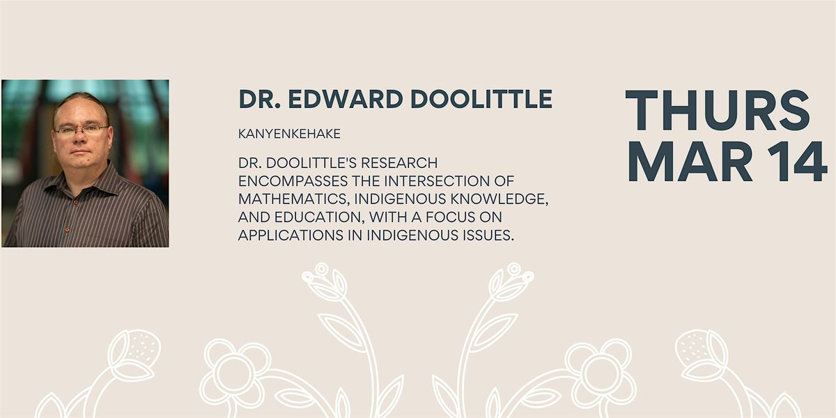 Winter Indigenous Speakers Series Presents- Dr. Doolittle, 855 Rue ...