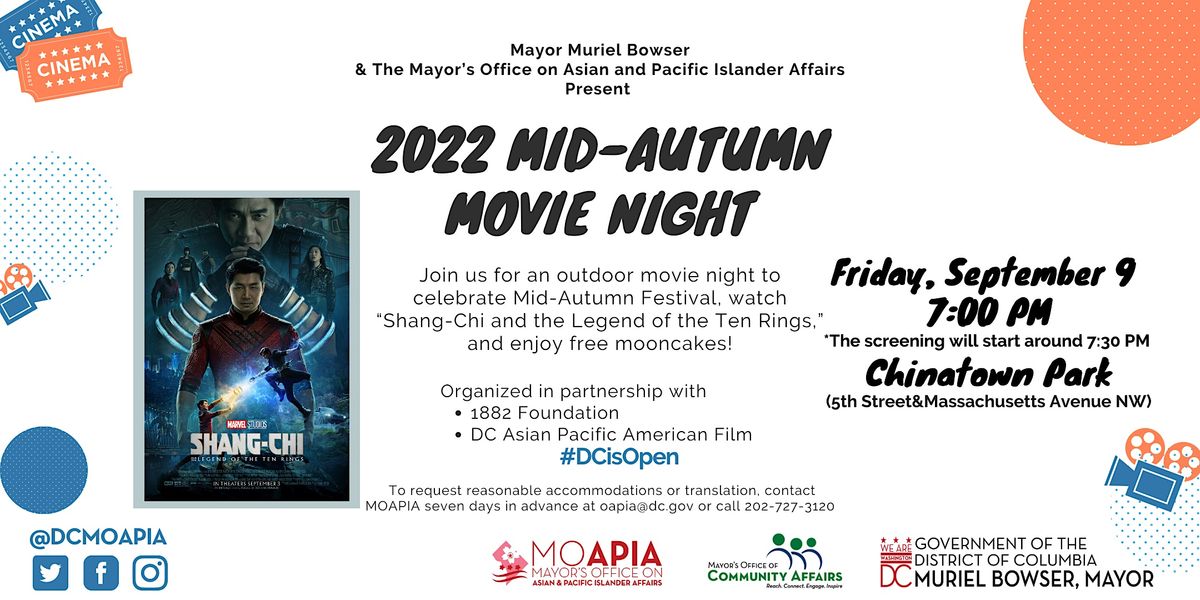 MOAPIA Presents: 2022 Mid-Autumn Movie Night, Chinatown Park ...