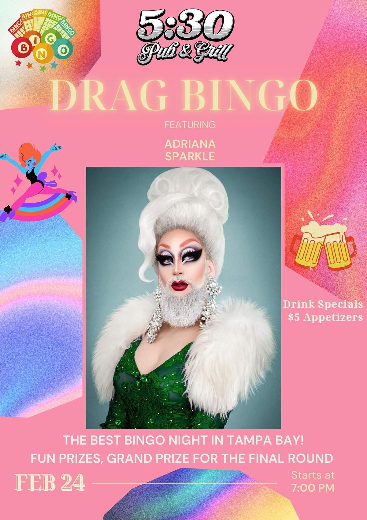 Drag Bingo, 530 Cleveland St, Clearwater, 24 February 2022