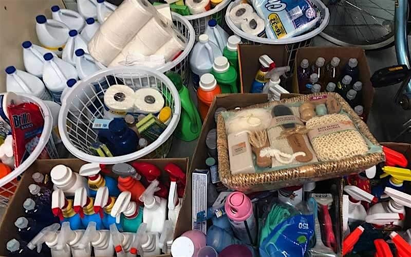 Donating food and household items to homeless children in Calgary, 3822 ...