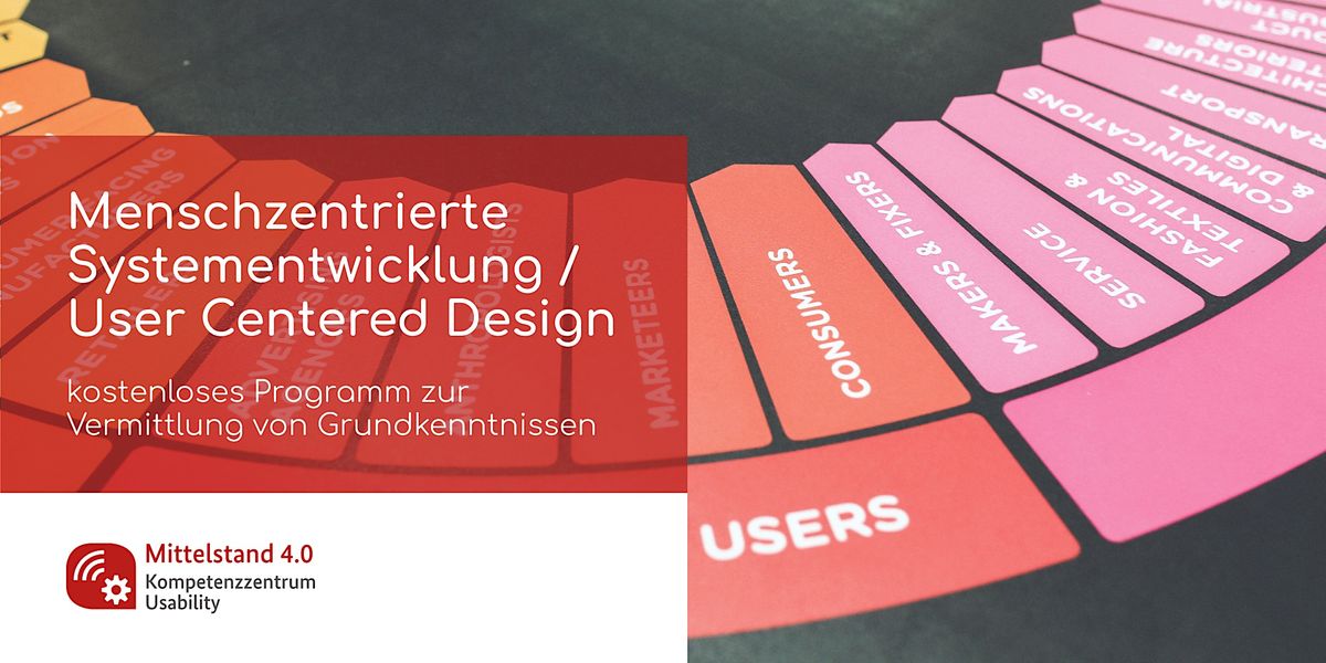 Menschzentrierte Systementwicklung / User Centered Design, Online, 30 November to 2 December