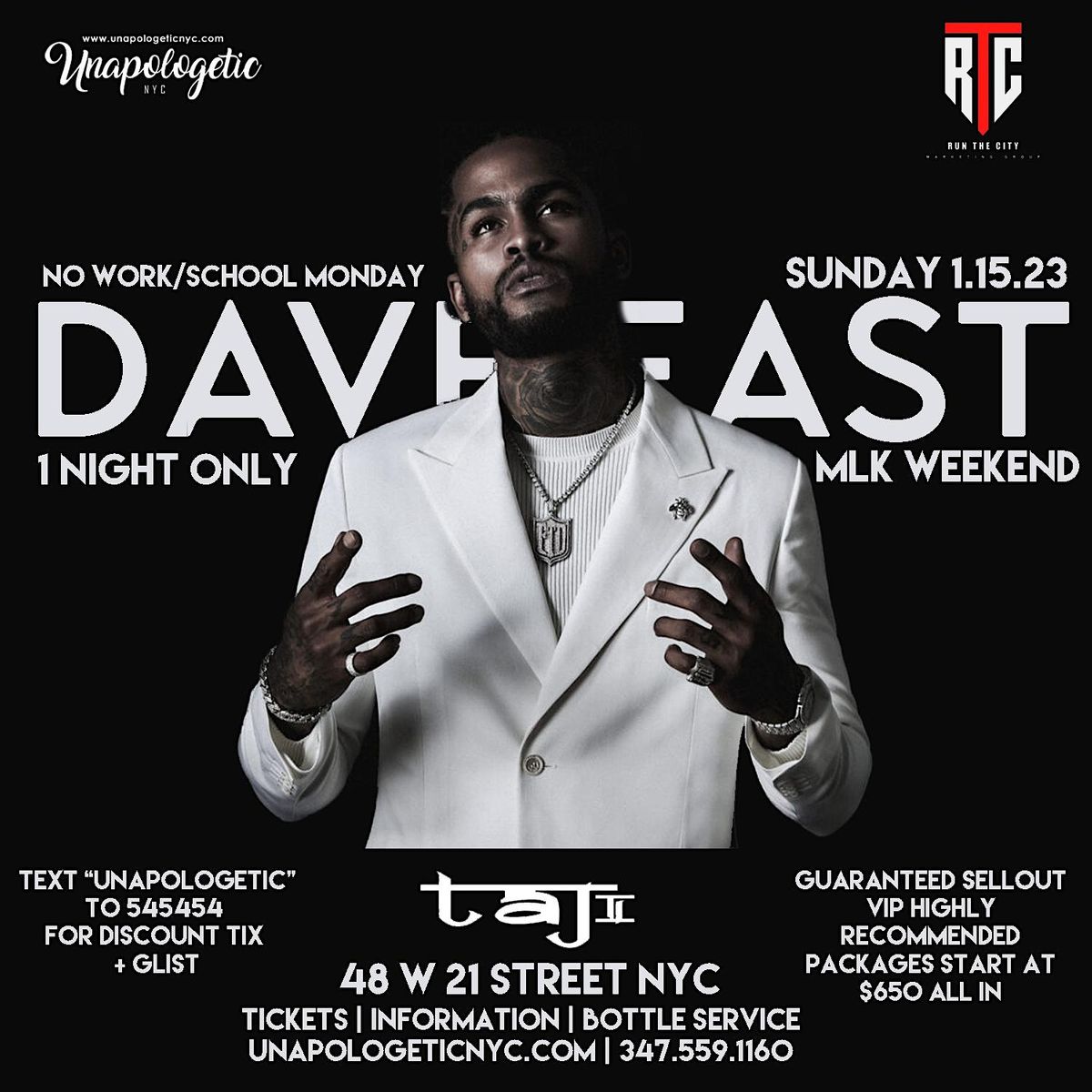 Dave East MLK Weekend Taj NYC Free Entry Taj II Lounge And Event dave-east-mlk-weekend-taj-nyc-free-entry-taj-ii-lounge-and-event