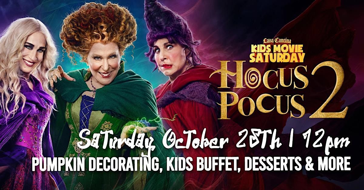 Hocus Pocus 2- Kids Movie!!, Lava Cantina, The Colony, 28 October 2023