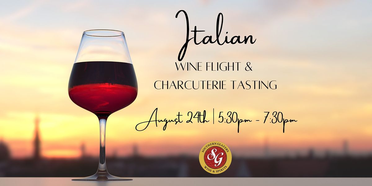 Italian Wine Flight & Charcuterie Tasting, The Cook's Station ...