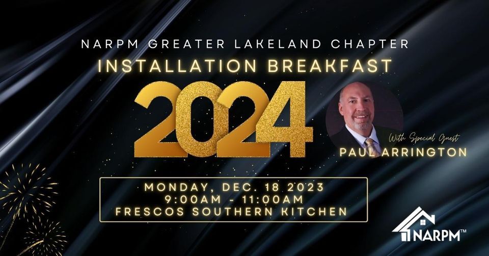 2024 NARPM Greater Lakeland Chapter Installation Breakfast, Frescos ...