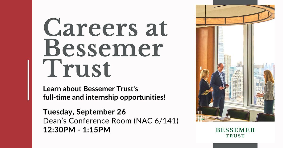 Bessemer Trust Info Session, The City College of New York, Colin Powell ...