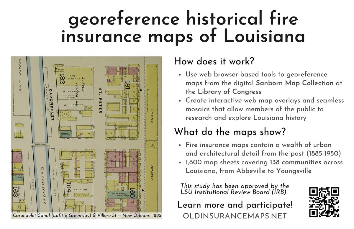 Georeference Historical Fire Insurance Maps of Louisiana, Online, 5 ...