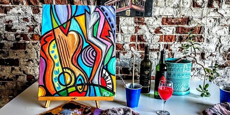 Paint and Sip, Happy Trees Painting, Kansas City, 27 January 2022