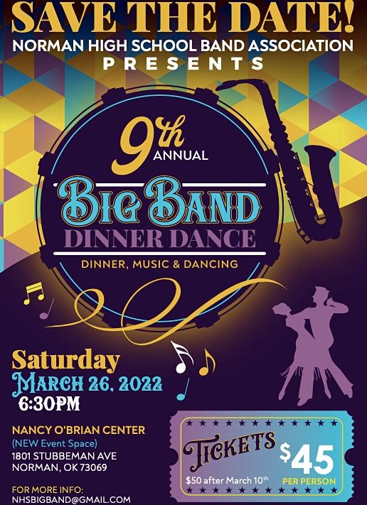 9th Annual Big Band Dinner Dance, benefitting Norman High Band, Nancy O ...