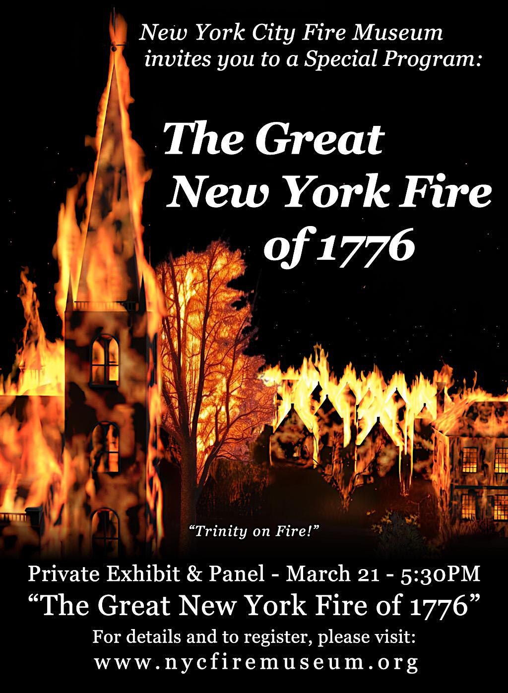 The Great New York Fire of 1776: Exhibition Viewing/Panel Discussion ...