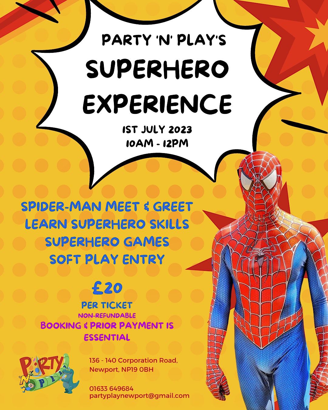 Superhero Experience: Meet & Greet with Spider-Man [+ Soft Play Entry ...