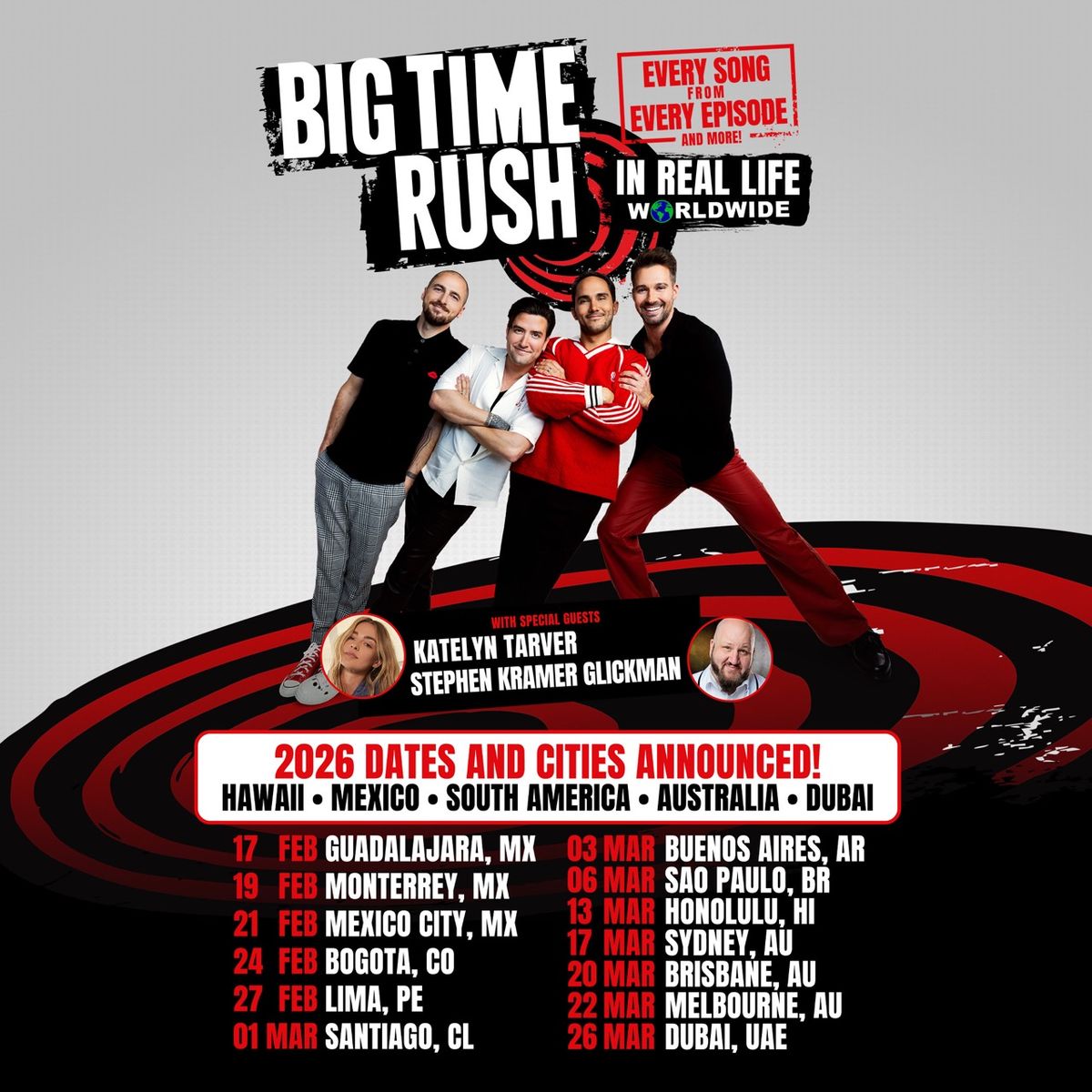 Big Time Rush, Neal S. Blaisdell Center - Tom Moffatt Waikiki Shell, Honolulu, 12 March 2026