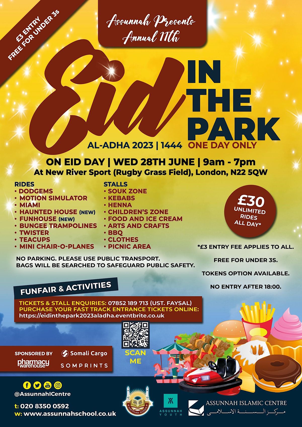 EID IN THE PARK 2023 | EID-AL-ADHA, New River Sport (Rugby Grass Field ...