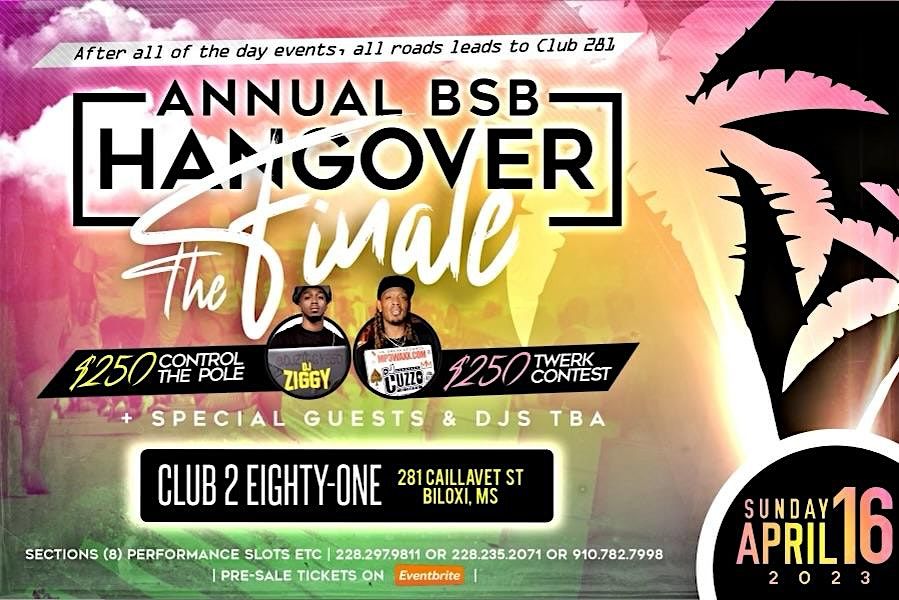 Sunday April 16th at CLUB 281 : ANNUAL BLACK SPRING BREAK HANGOVER ...