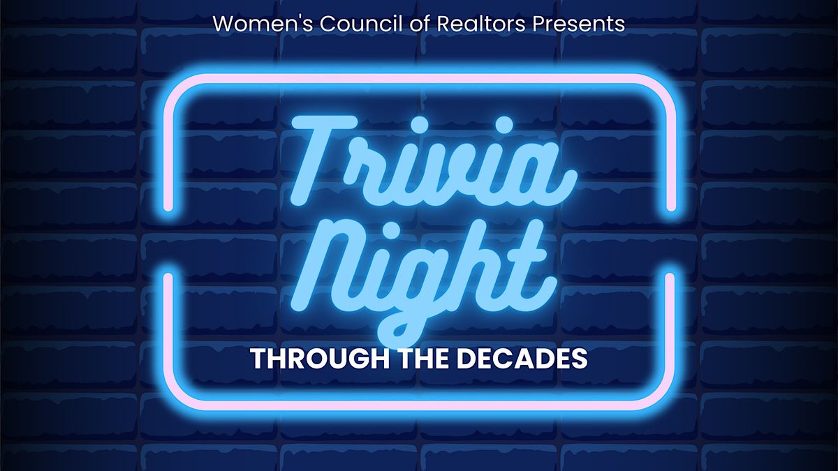 Through the Decades Trivia Night, Relics Event Center, Springfield, 27 ...