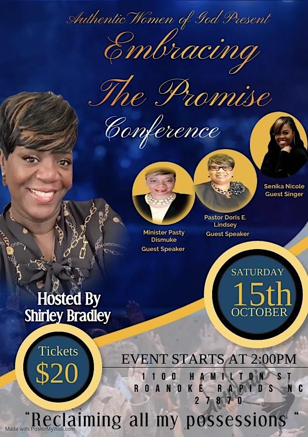 AUTHENTIC WOMEN OF GOD EMBRACING THE PROMISE CONFERENCE 2022, Kirkwood ...