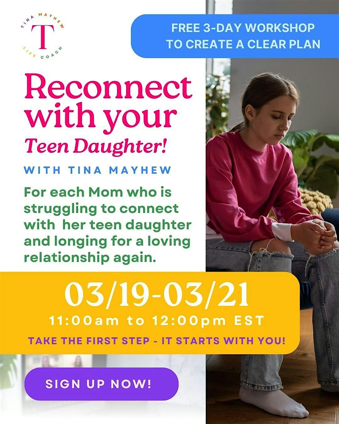 Free 3 -Day Workshop - Reconnect with your Teen Daughter - Miami, FL ...