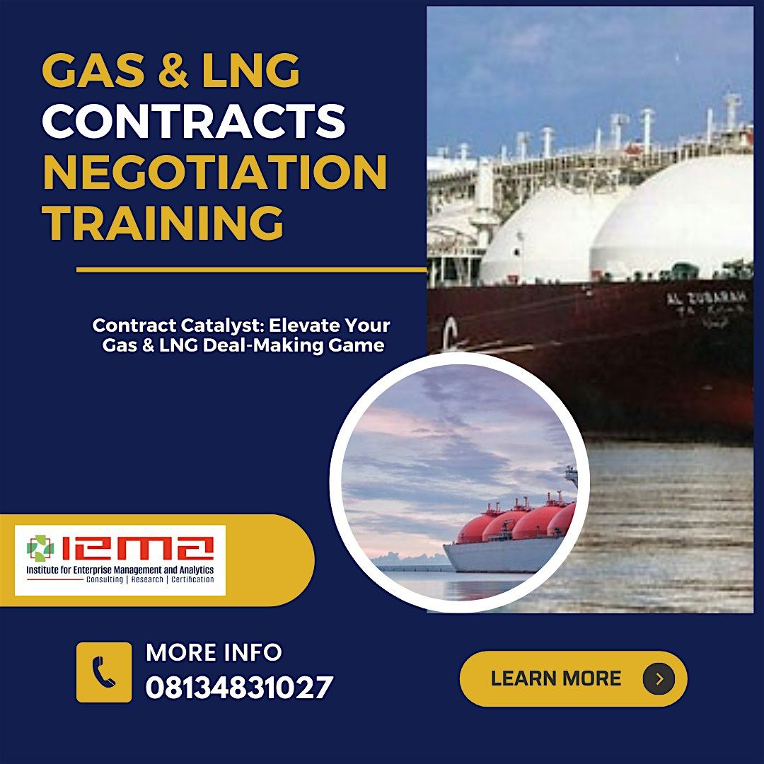 GAS AND LNG CONTRACTS NEGOTIATION TRAINING, Scintilla road by Chevron ...