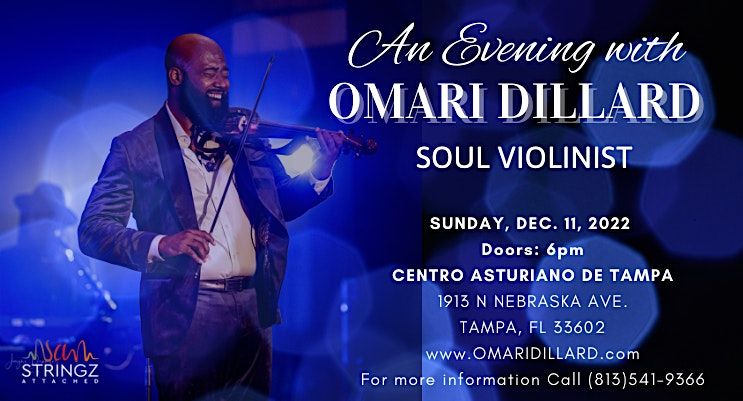 An Evening with Omari Dillard: Soul Violinist, Centro Asturiano de ...