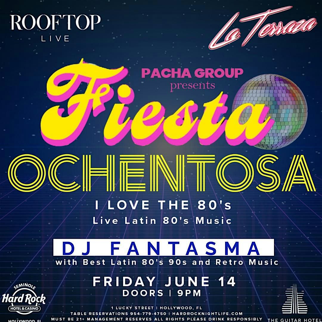 Fiesta Ochentosa I love the 80s Friday June 14th @ ROOFTOP LIVE!, THE ...
