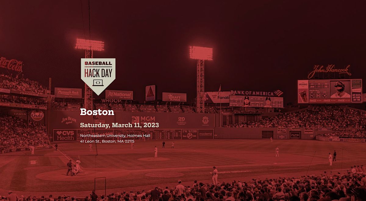 2023 Boston Baseball Hack Day, Northeastern University, Holmes Hall ...