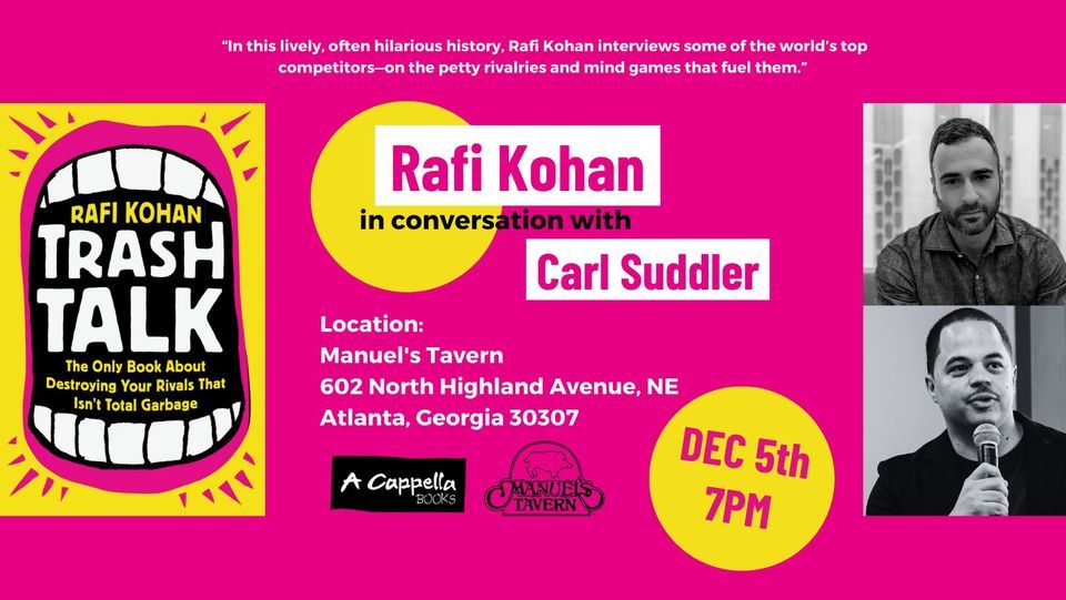 Rafi Kohan in conversation with Carl Suddler | Trash Talk, Manuel's ...