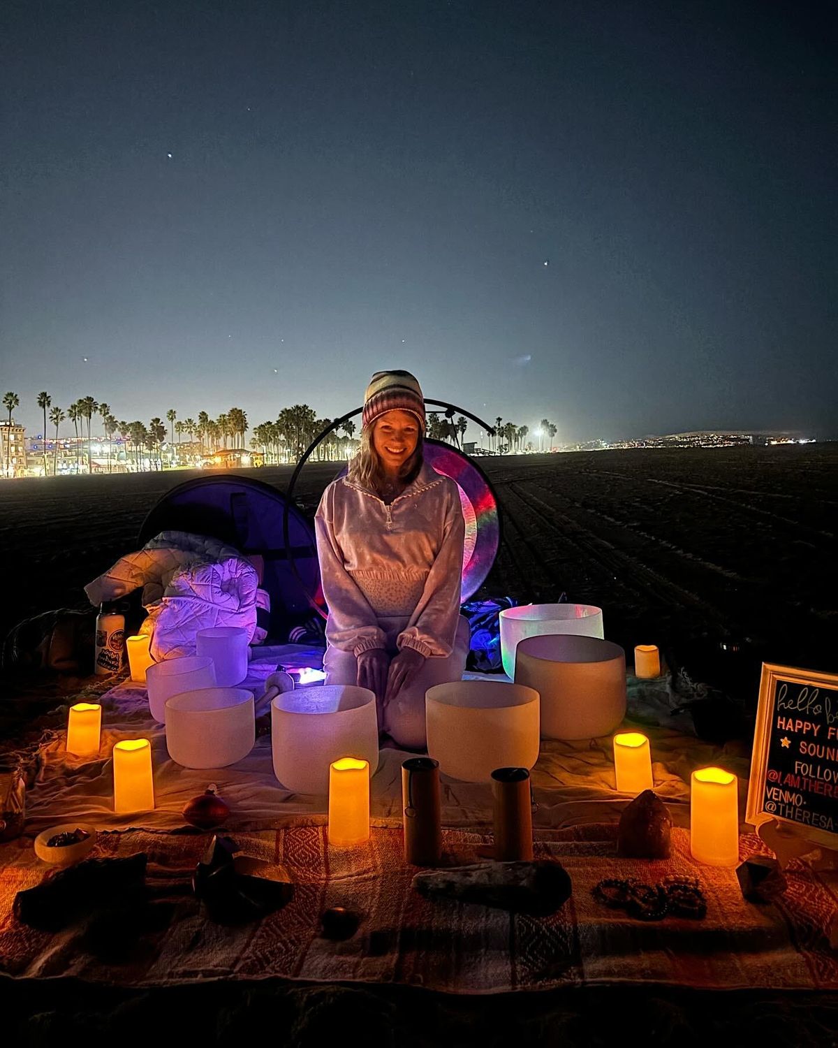 Beach Soundbath New Moon Ritual at the Venice Rainbow Lifeguard Tower ...