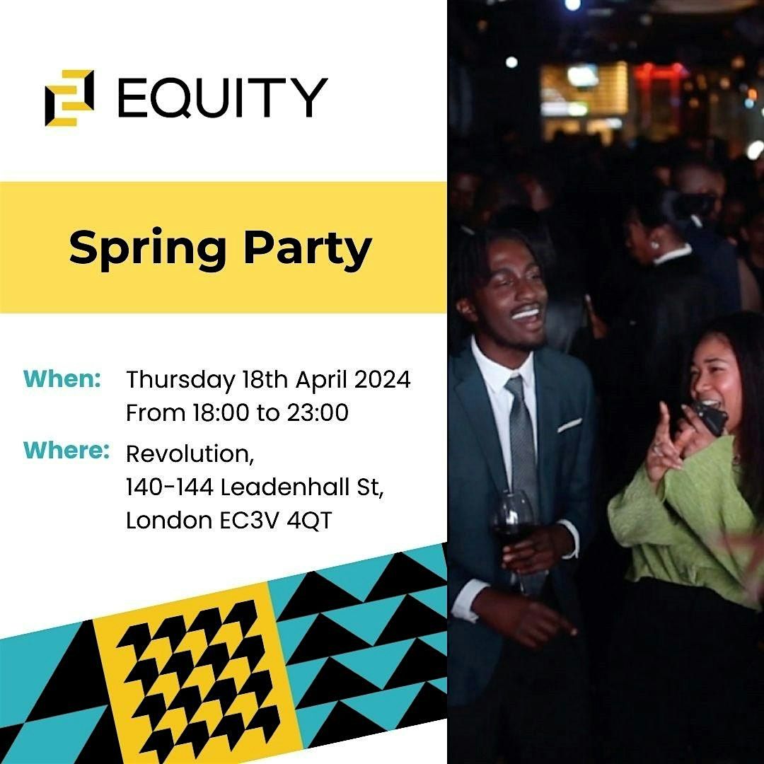Equity Spring Party 2024, Revolution Bar, London, 18 April 2024