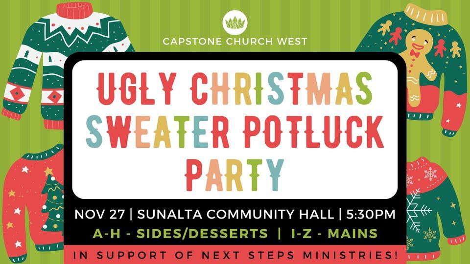 Ugly Christmas Sweater Potluck Party - in support of Next Step ...