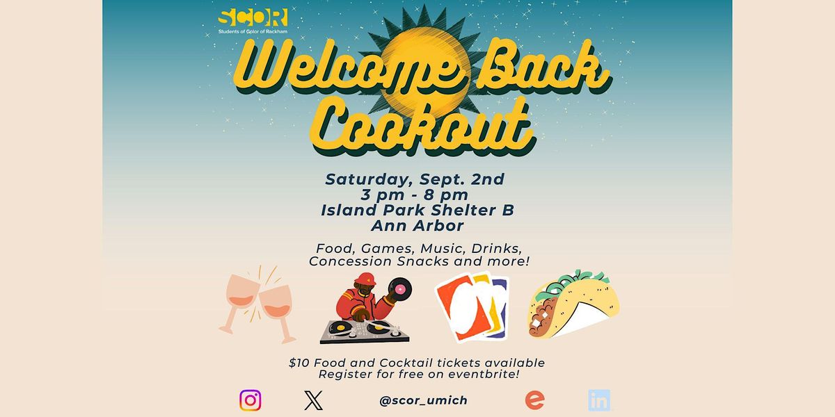 Welcome Back Cookout 2023, Island Park, Ann Arbor, 2 September 2023