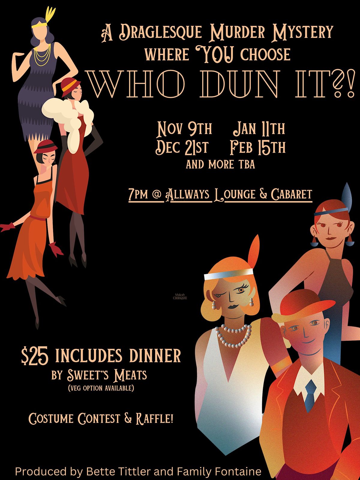 WHO DUN IT?! A Draglesque M**der Mystery where YOU choose WHO DUN IT ...