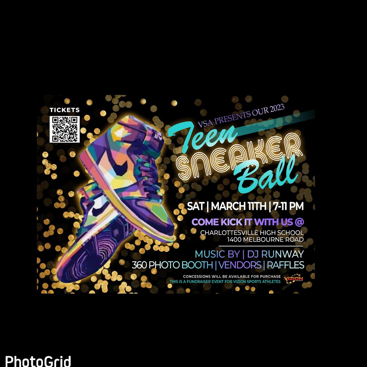 Teen Sneaker Ball 2023, Charlottesville High School, 11 March 2023