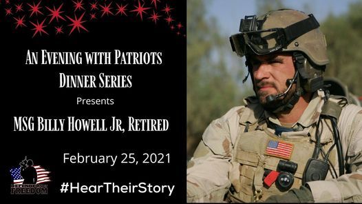 An Evening with Patriots Dinner Series with MSG Billy Howell Jr., US ...