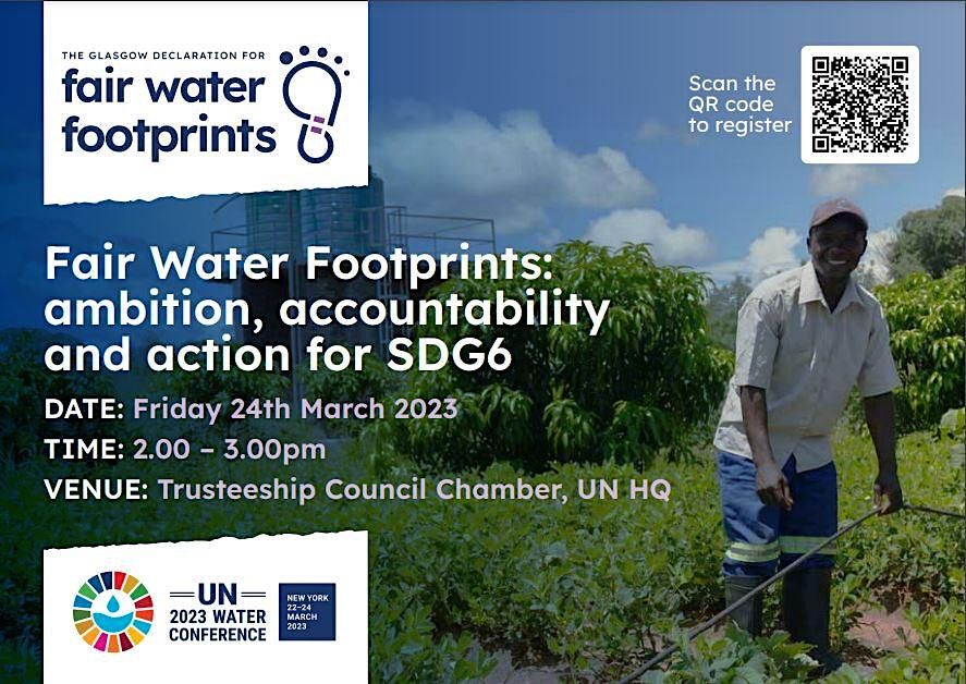 Fair Water Footprints, United Nations Headquarters, New York, 24 March 2023