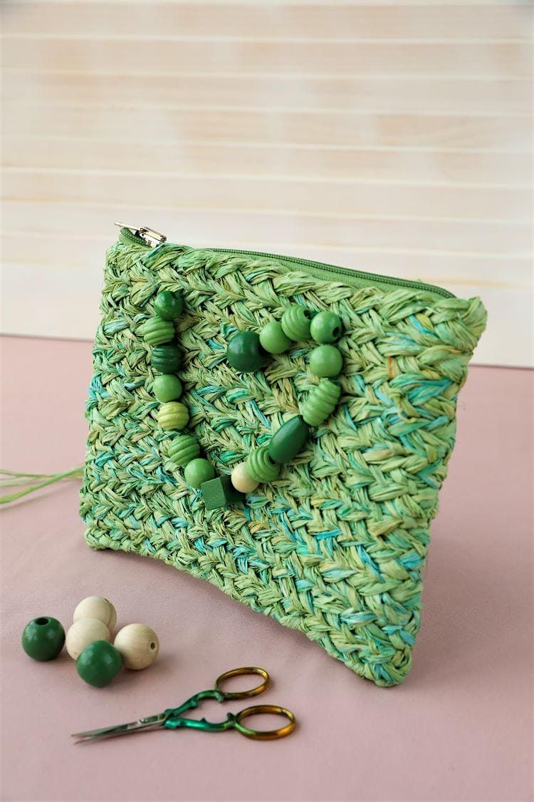 RAFFIA CLUTCH BAG - INTRODUCTION TO RAFFIA CRAFT, Creative Space ...