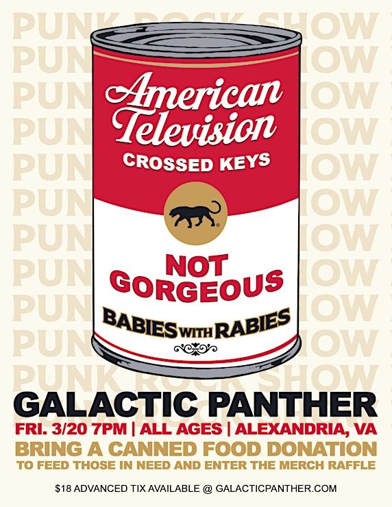 LIVE MUSIC: Punk Rock Food Drive Featuring American Television, Crossed ...