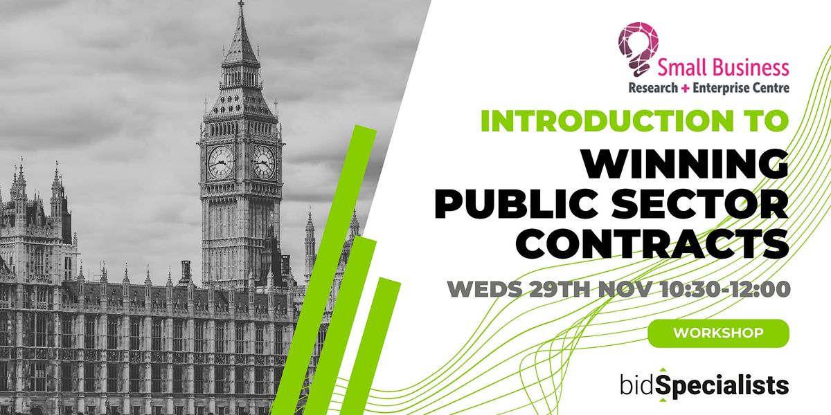 Introduction to Winning Public Sector Contracts, Small Business ...