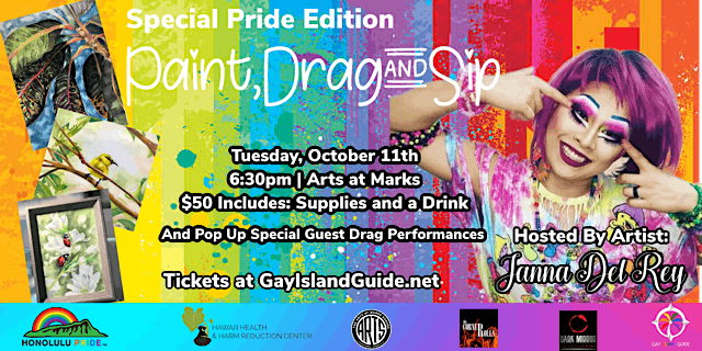 Paint, Drag and Sip featuring Janna Del Rey, The Arts At Marks Garage ...