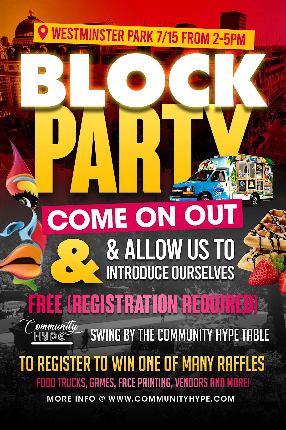 2023 HYPE Block Party - FREE, Westminster Park, Rock Hill, 15 July 2023