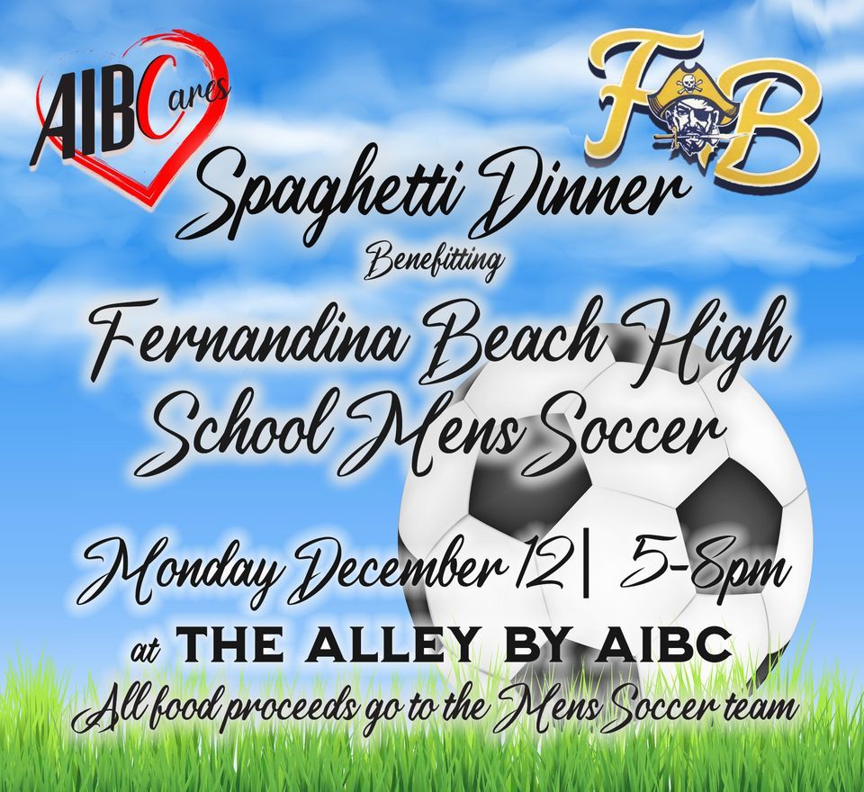 AIBCares Spaghetti Dinner for FBHS Soccer, The Alley by AIBC, Fernandina Beach, 12 December 2022