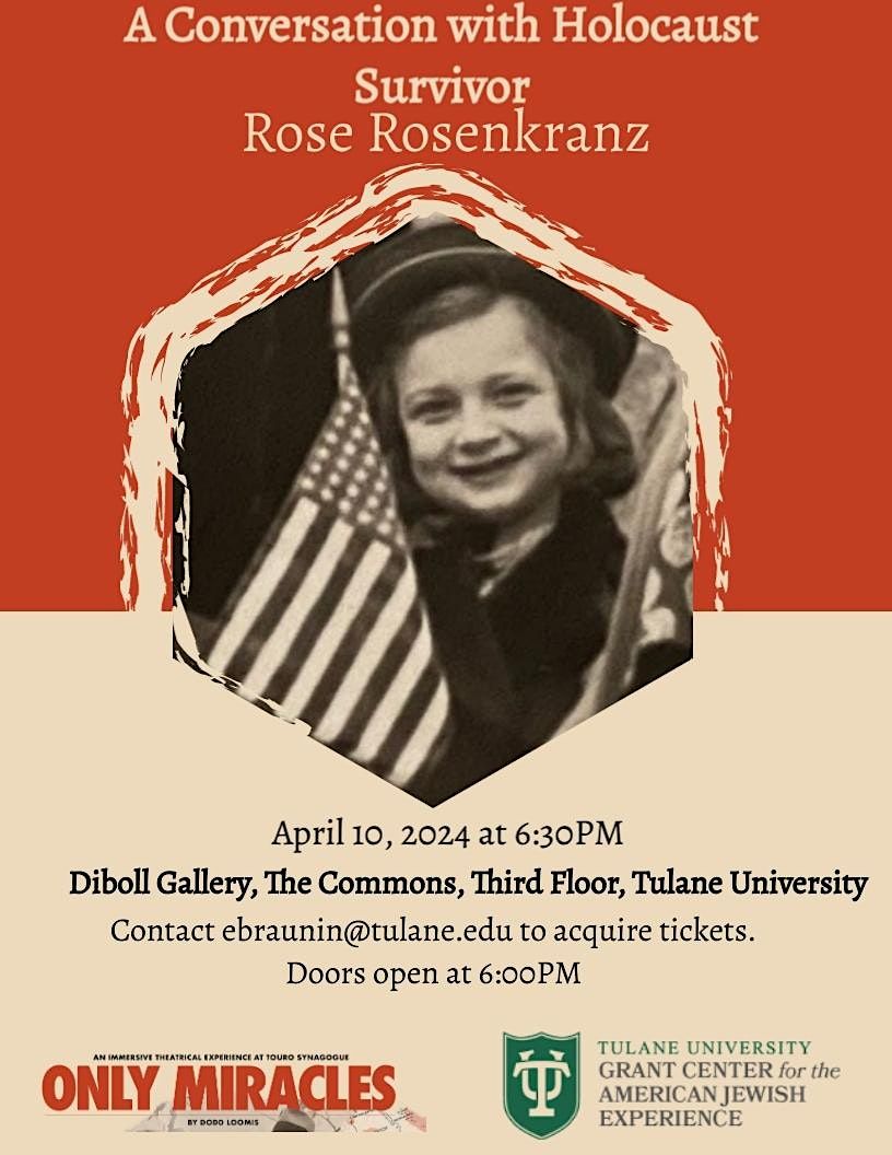 A Conversation with Holocaust Survivor Rose Rosenkrantz, Diboll Gallery ...
