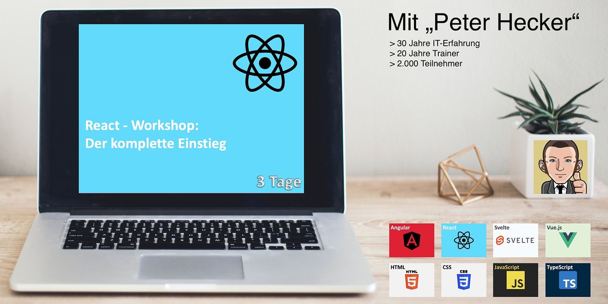 React Workshop - 3 Tage Online-Training: Der komplette Einstieg, Online ...